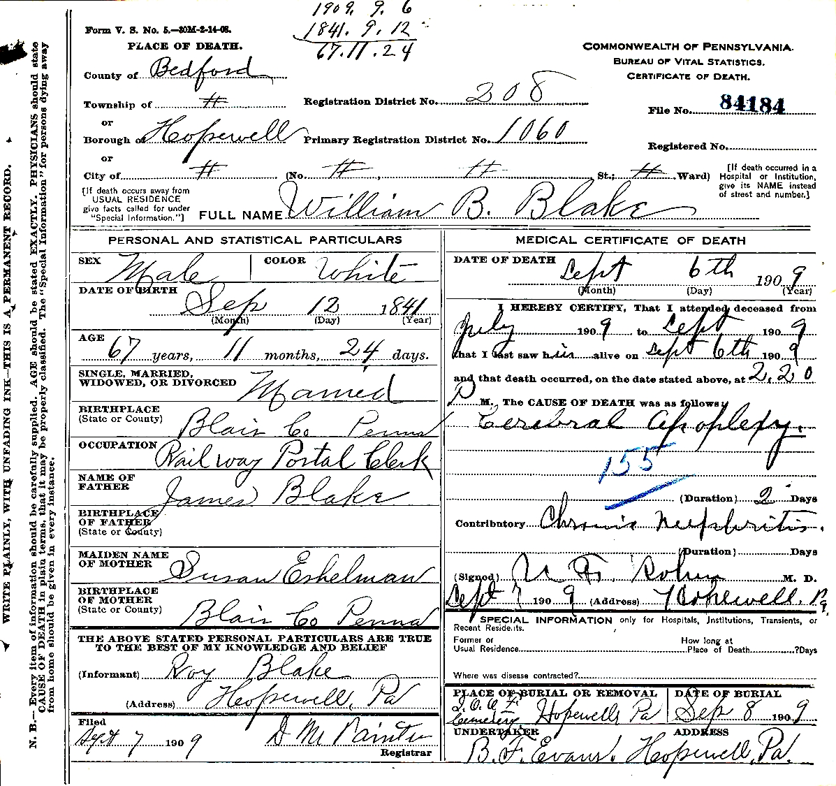 William Burdine Blake